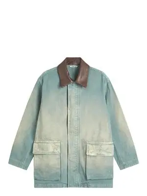 Auralee Organic Cotton Duck Blouson - Ash Green | Editorialist